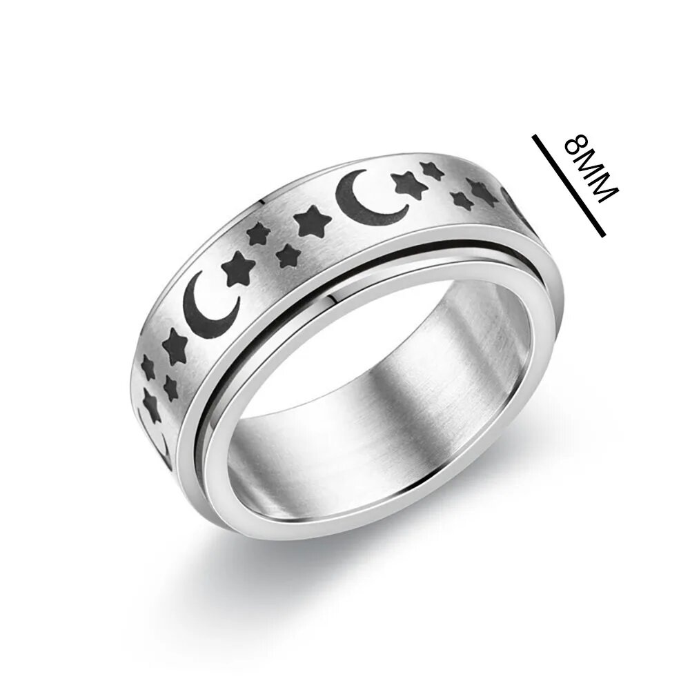 Кольцо тревоги Figet Spinner Rings R00952 Серебряный, R00967, 9