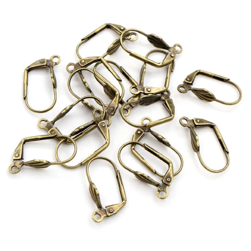 Французские застежки для сережек Bronze, 50 шт