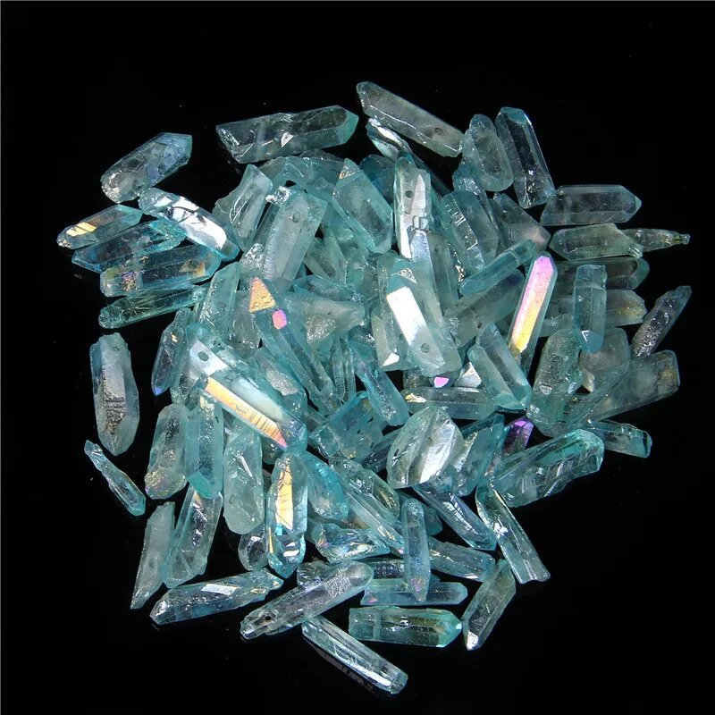 Градуированные фиолетовые бусины из кварца RISYF 20 pieces, NO.2 Blue