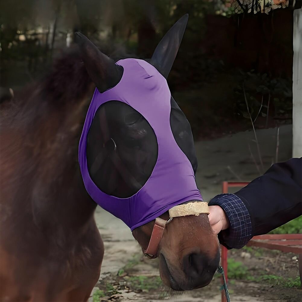 Антимоскитная маска для лошади