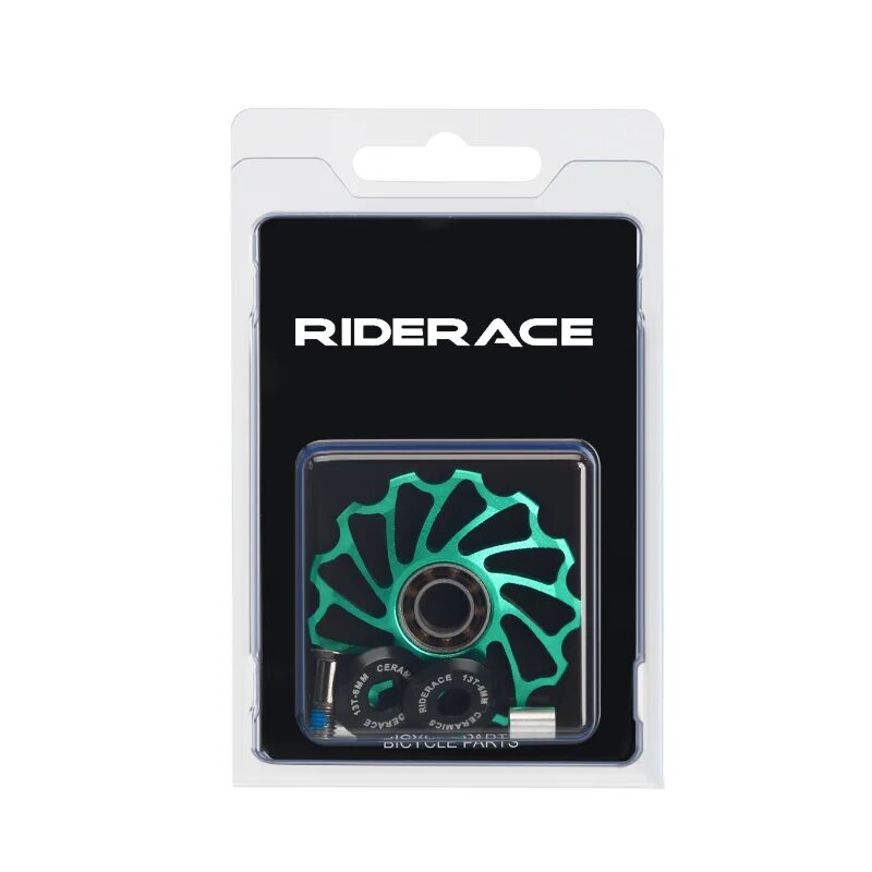 Riderace шкив заднего переключателя 13T Green, черный