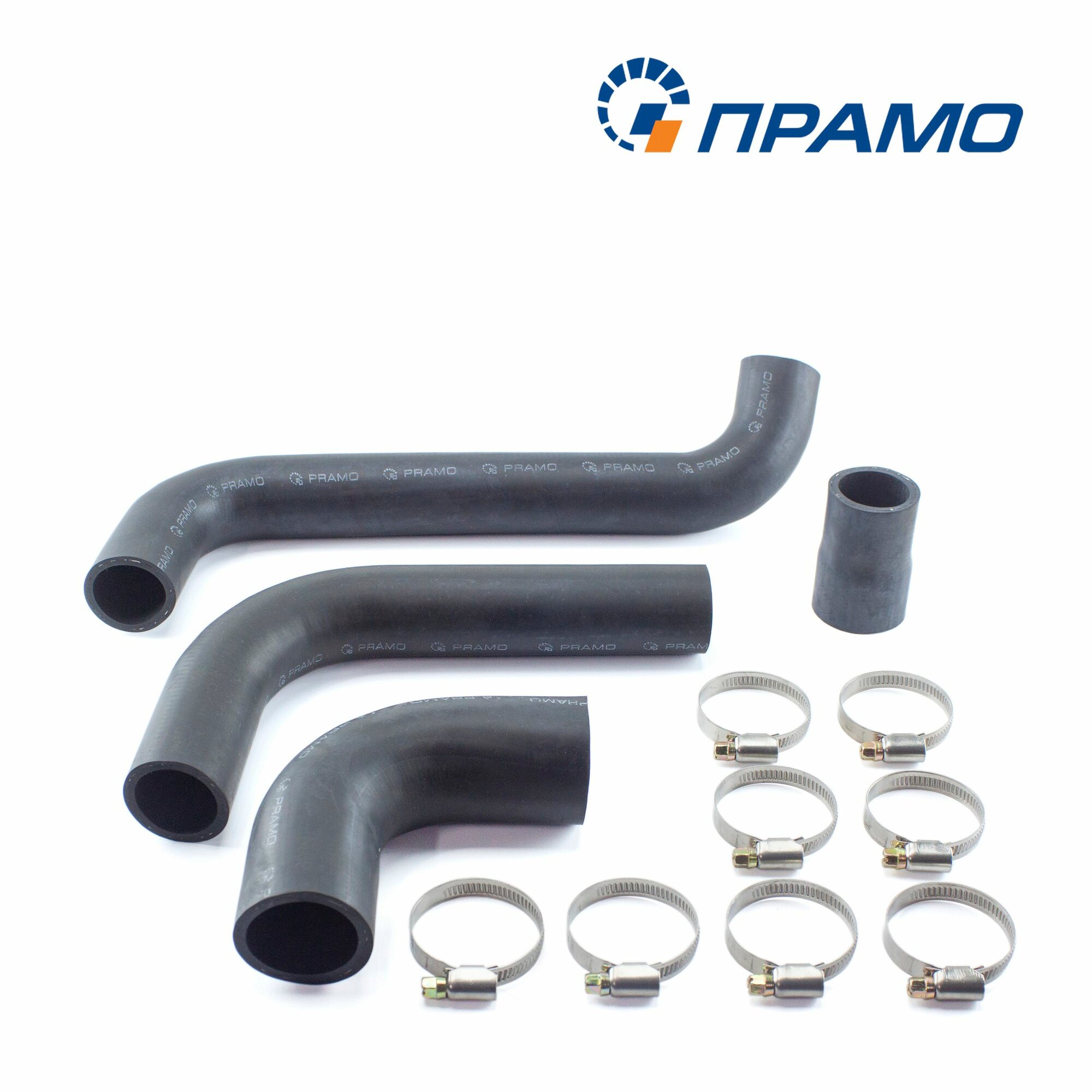 Комплект патрубков радиатораВАЗ 2101-2103, 2106 и модификации, с хомутами, Прамо KP0101