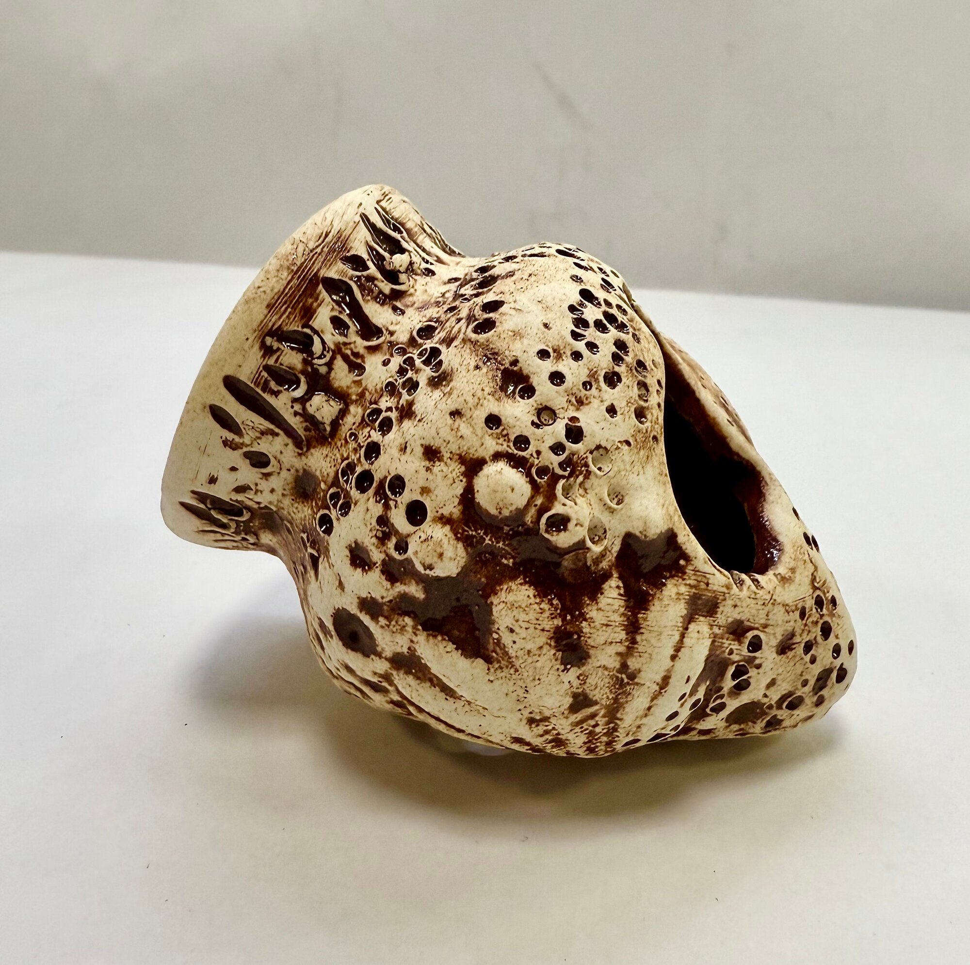 Грот декорация для аквариума, террариума Амфора маленькая, керамика, 8х6х6,5 см