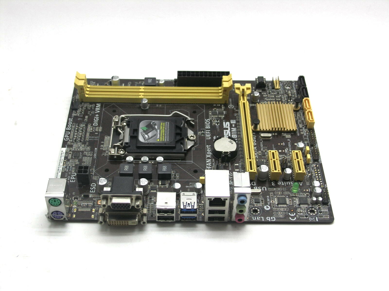 Материнская плата S-1150 ASUS H81M-E, H81/2DDR3/SATA/Lan/VGA/DVI/Sb/USB3.0/mATX