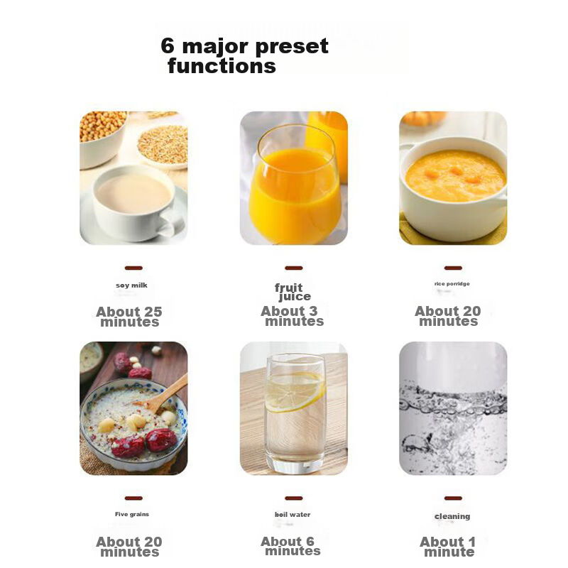 LOTOR Mini High-Speed Blender, Compact Home Soy Milk Maker, Fully Automatic No-Cook Multi-Grain Juicer, Noise-Reducing Blender, Breakfast Machine, Baby Food Processor DJJ-50