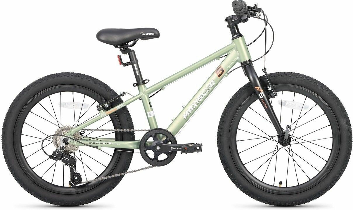 Велосипед детский Maxiscoo 5Bike 20 M (2025), алюминиевая рама, цвет Хаки