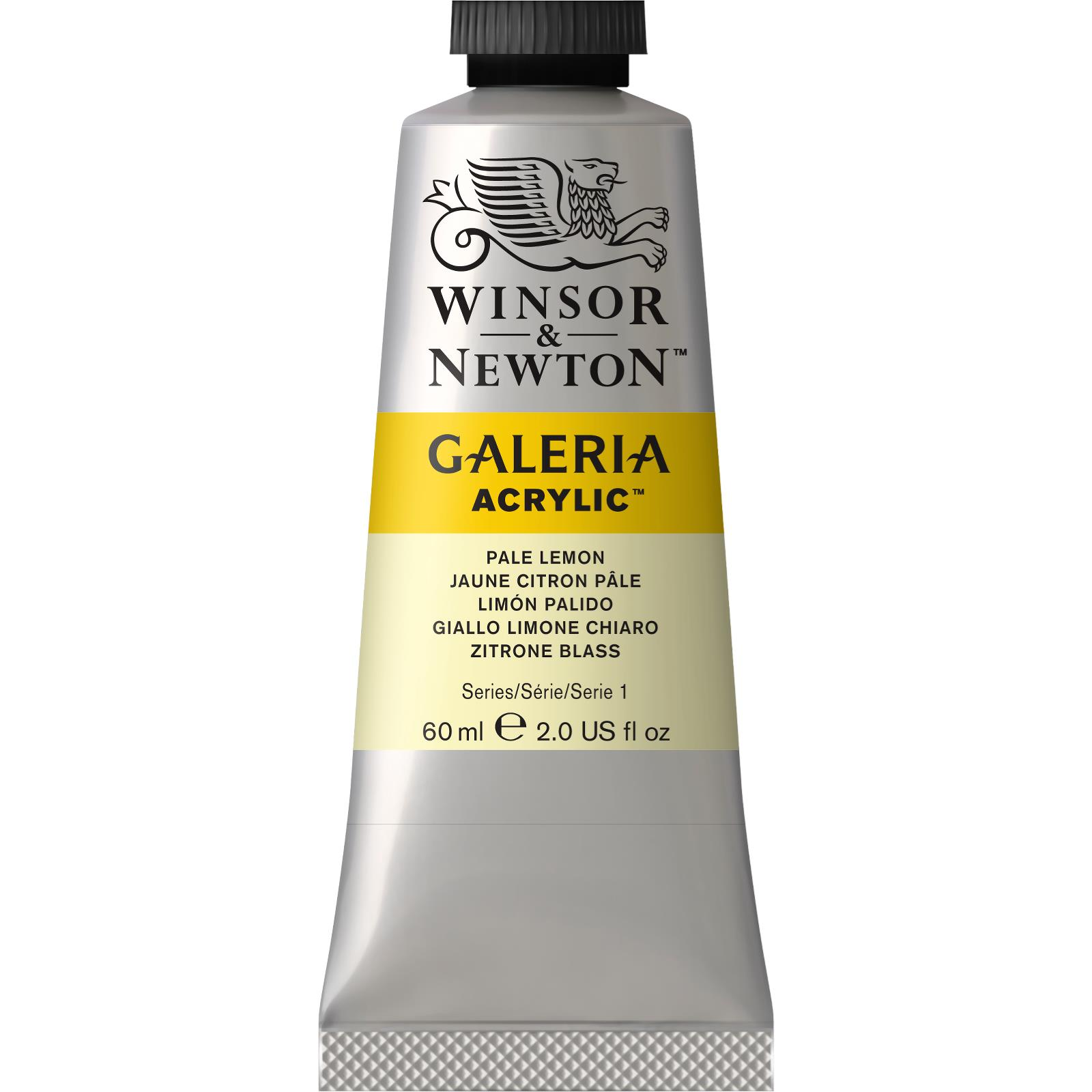 Краска акриловая художественная Winsor&Newton "Galeria", туба 60 мл, бледный лимон