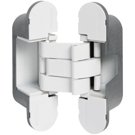 Петля скрытой установки Armadillo TECH U3D8000. VPG WH белый (2 шт)