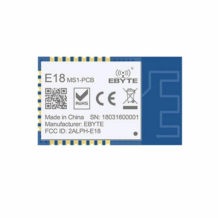 E18-MS1-PCB Zigbee Модуль трансивера на CC2530 (2.4ГГц, 4 дБм)