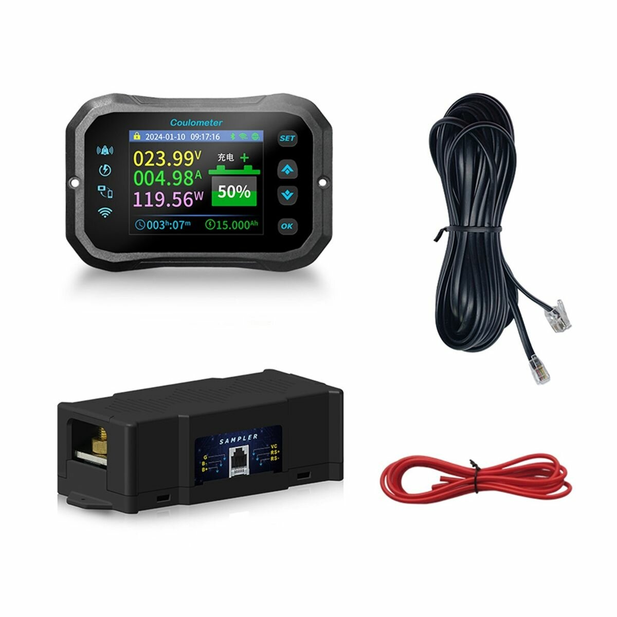 KM140F WiFi кулонометр 400A вольт-амперметр для всех аккумуляторов