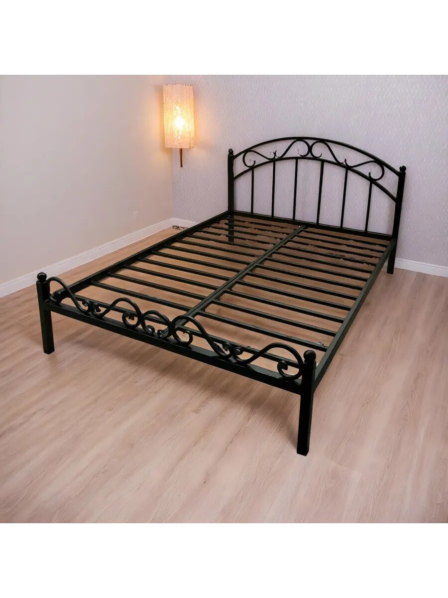 Кровать Loft Mebel Донна-2, металлическая, кованая, двуспальная