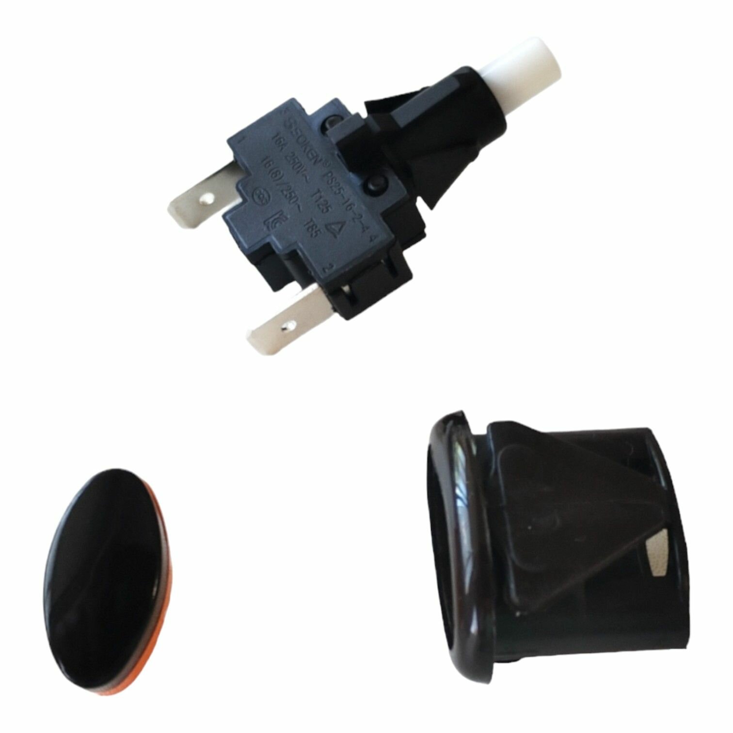 Кнопка подсветки GEFEST ПКН-507-443, овал (коричневая)