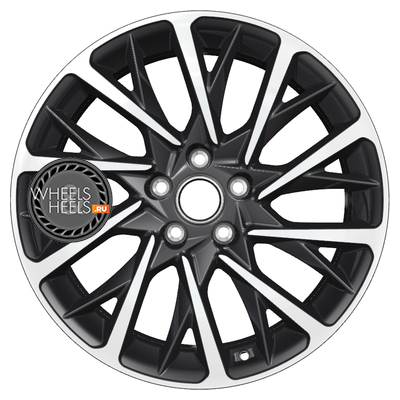 Диск автомобильный литой Khomen Wheels KHW1804 (Audi A4/A6) 18x7.5 5x112 et39 dia66.6 Black-FP