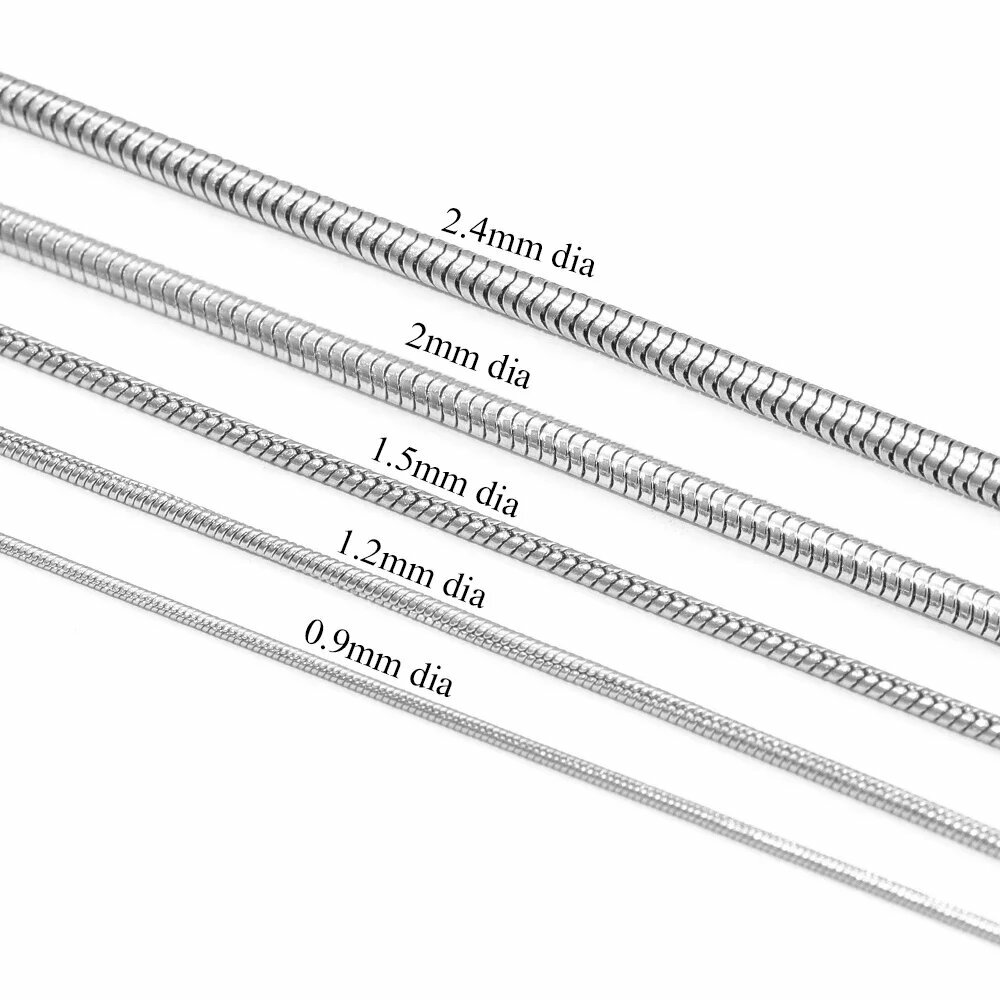 2-метровые цепочки в виде змеи из нержавеющей стали, изготовление ювелирных изделий своими руками, ожерелья в стиле бохо, браслеты, фурнитура, подарки, цепочки, аксессуары оптом