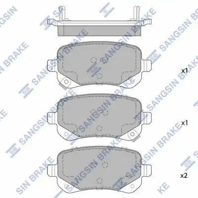 Колодки дисковые задние Chrysler Voyager 2.3/3.8/2.8CRD 07-