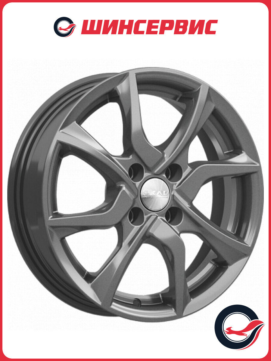 Литой колесный диск Скад Тулон R15x6.0J 4x100 ET39 ЦО67.1 для автомобиля