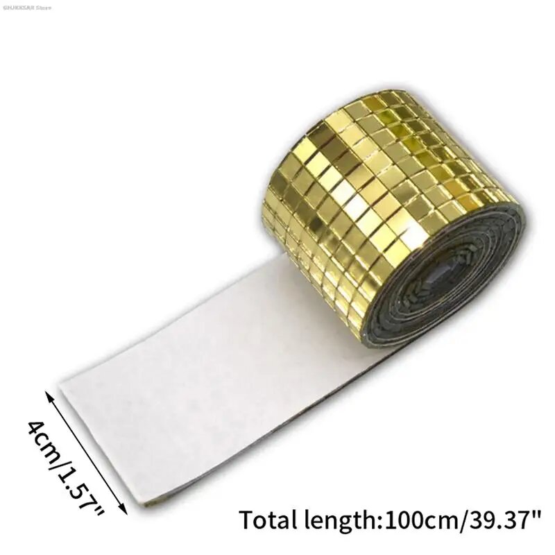 Самостоятельная мозаика из зеркальных квадратов 5х5 мм 40cmX100cm