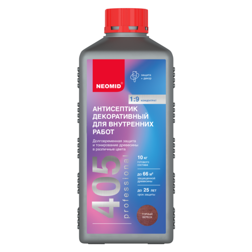 Неомид 405 Антисептик Декоративный для Внутренних Работ 0.5кг / Неомид.