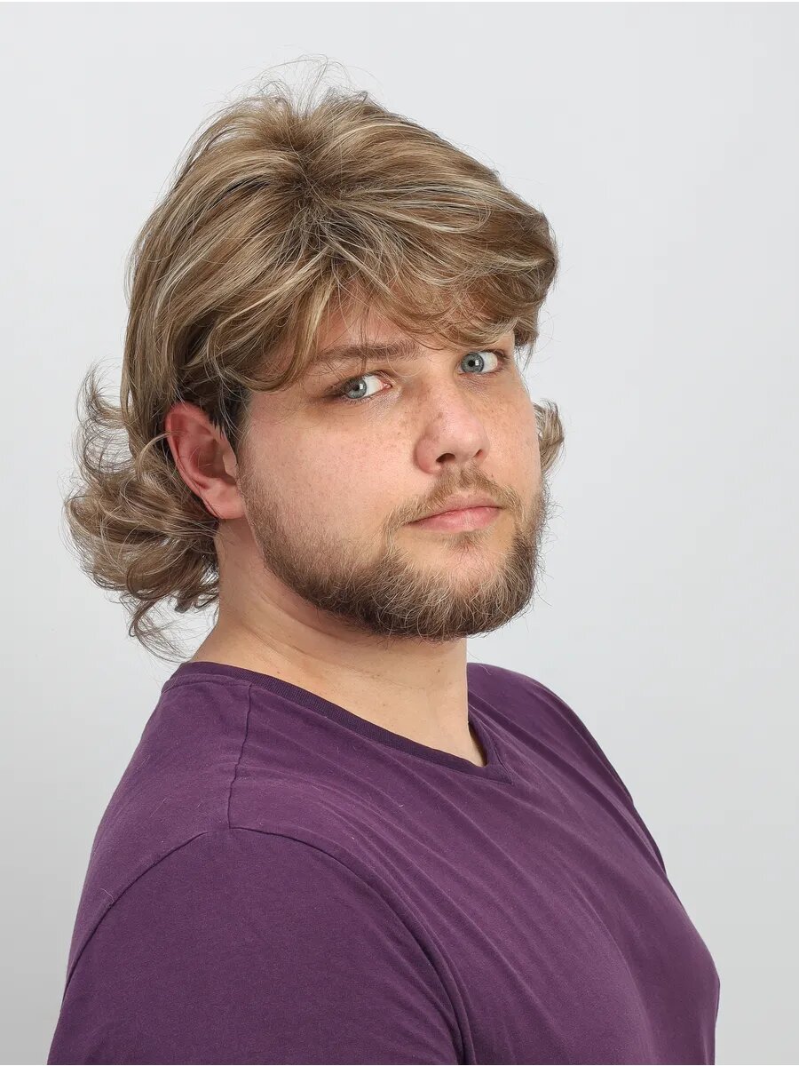 Парик мужской стильный кудрявый