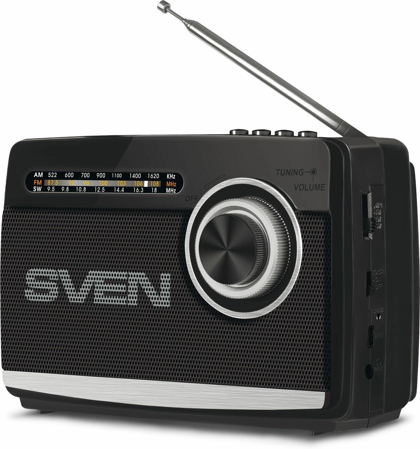 Радиоприемник SRP-155, Sven, чёрный