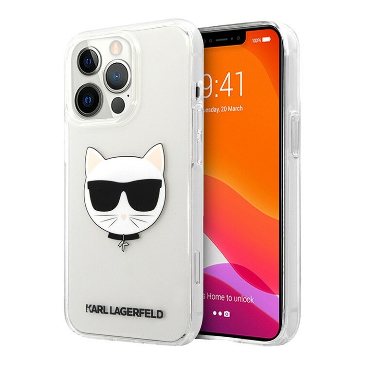 Karl Lagerfeld чехол для iPhone 13 Pro, Choupette прозрачный