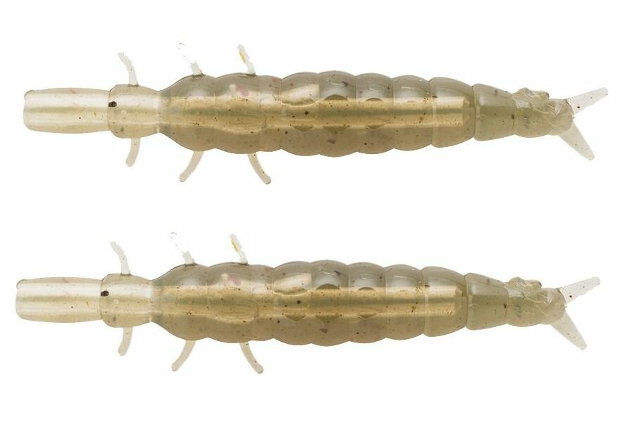 NIKKO Приманка Caddisfly Larvae #Clear Olive, L 38 мм, 5 шт/уп, 2 уп