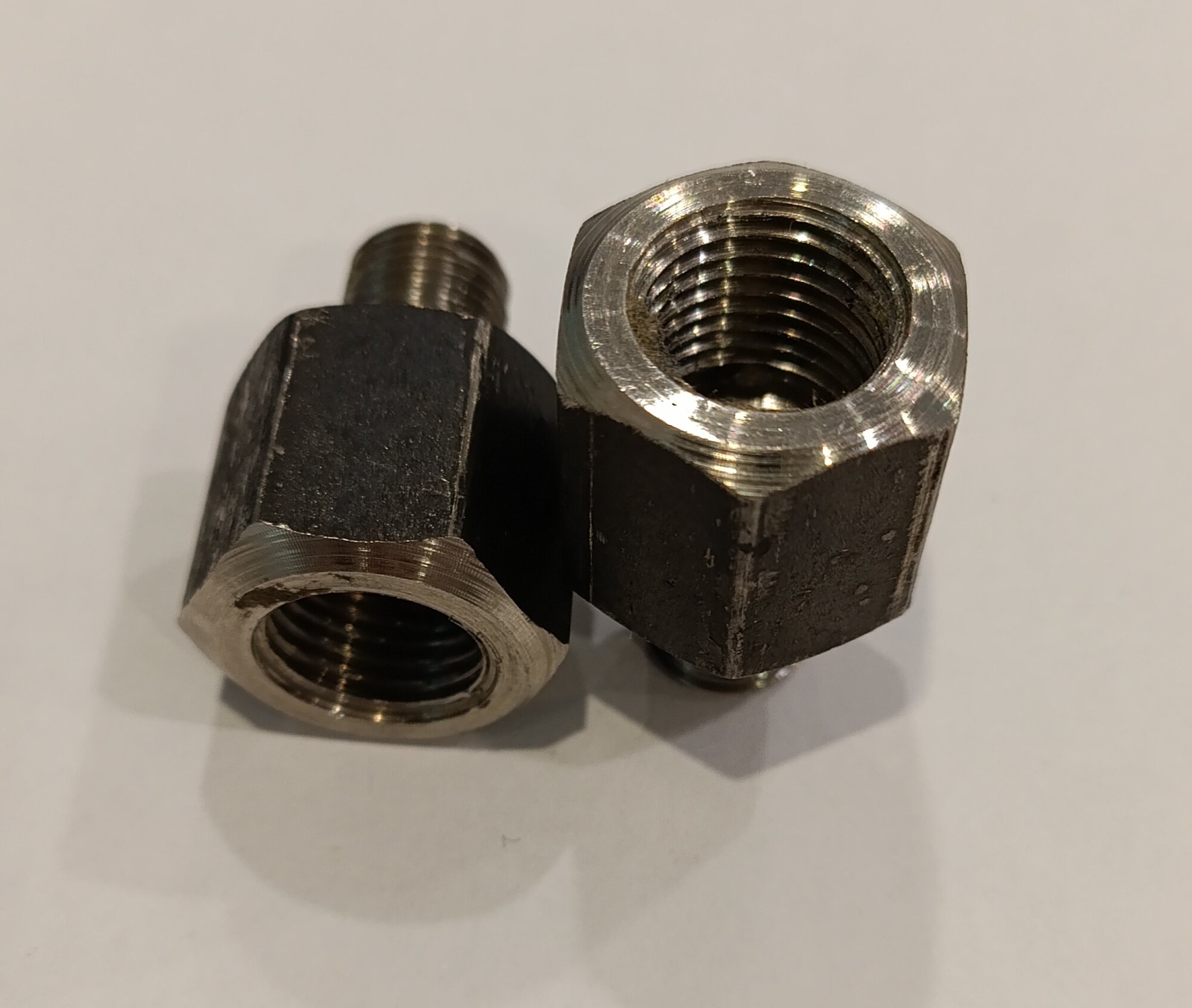 Переходник резьбовой, вн. р. G1/4 - нар. р. K1/8, сталь нержавеющая