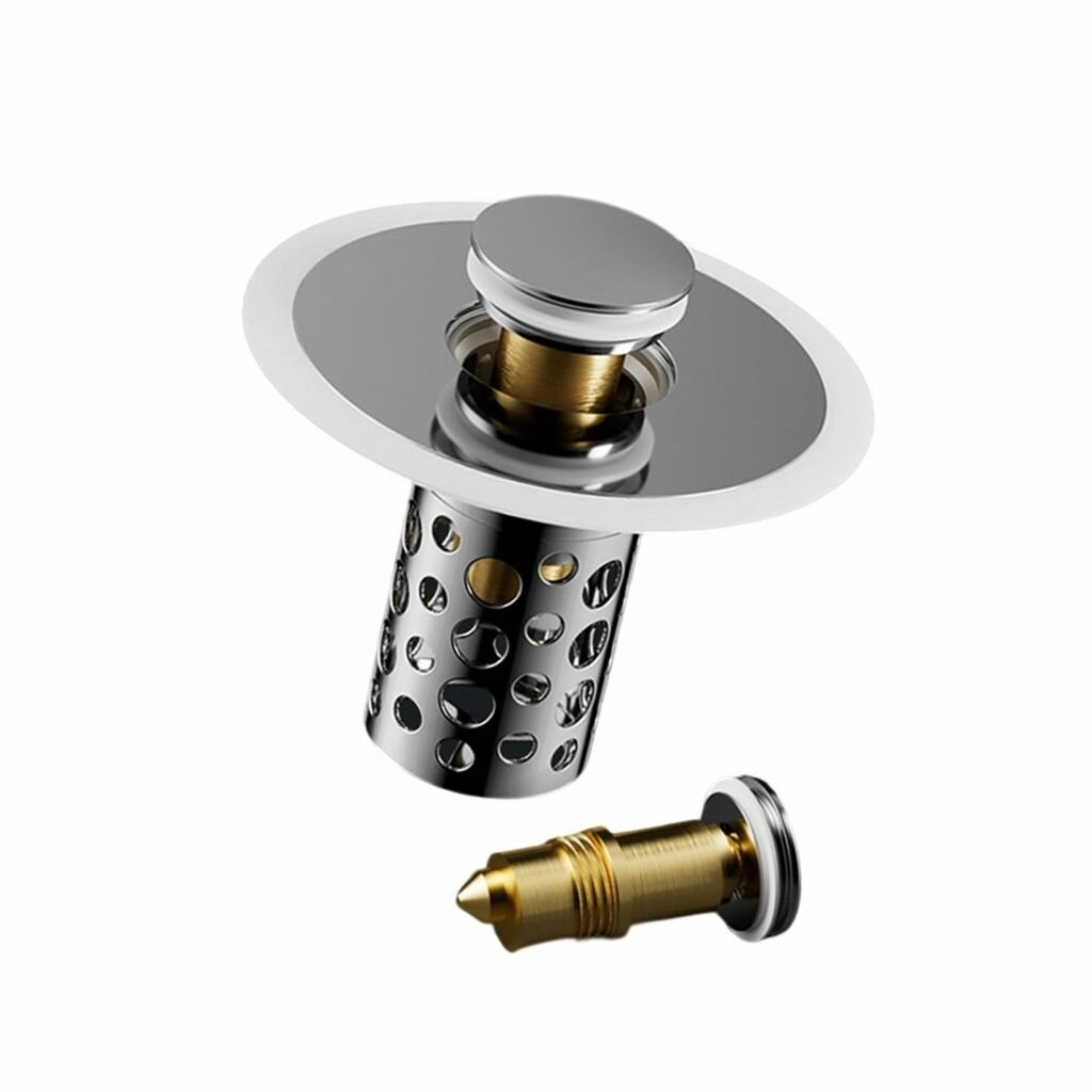 Улучшенные заглушки для слива ванны с корзиной для фильтрации, предотвращают засоры, - Корпус пистолета из ясеневой стали c