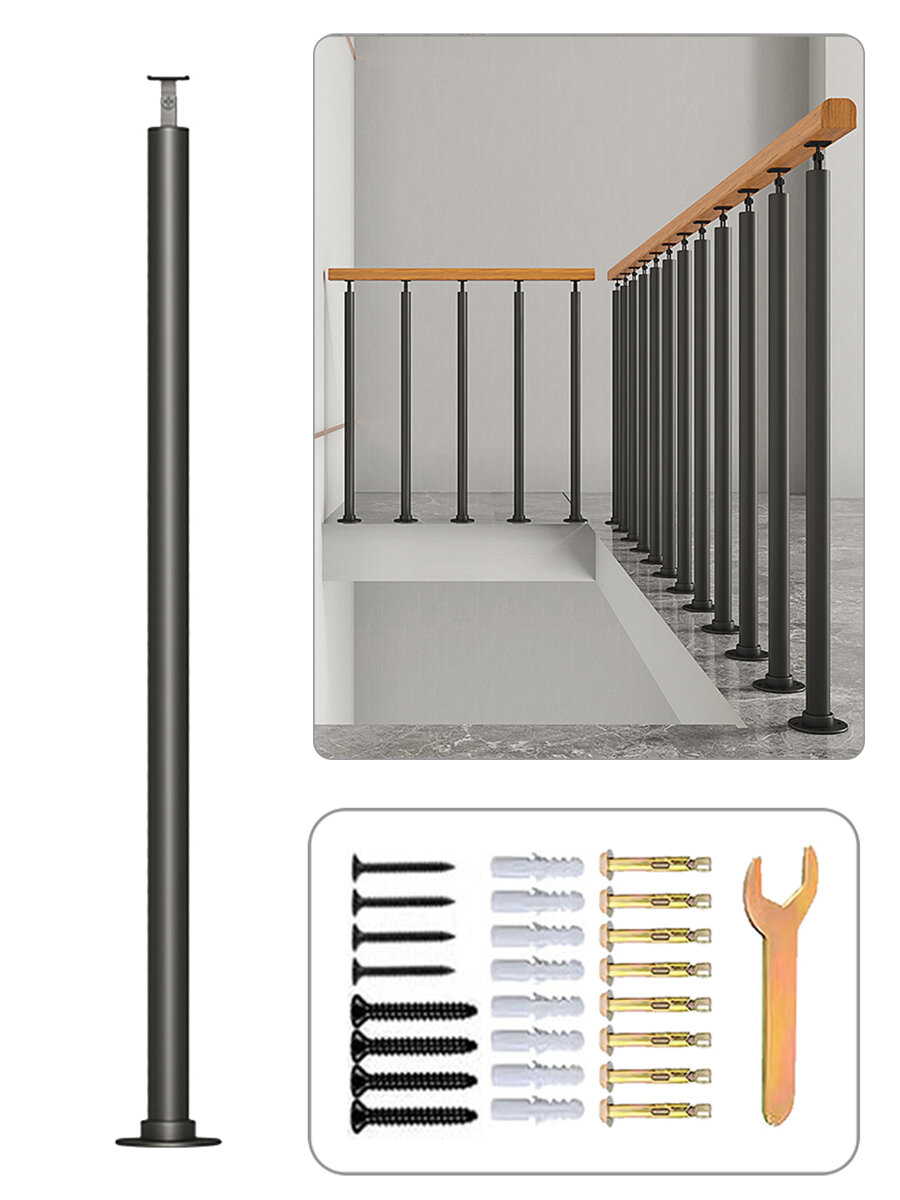 Металлические стойки для лестничных перил с регулируемым углом 270 балясины для террасы, балкона, крыльца и уличных ограждений