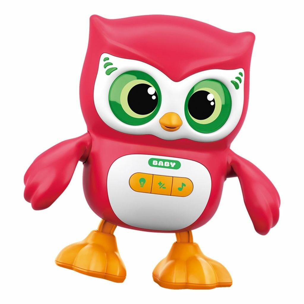 Музыкальная игрушка с танцующей совой для детей от 3 лет, Розовый