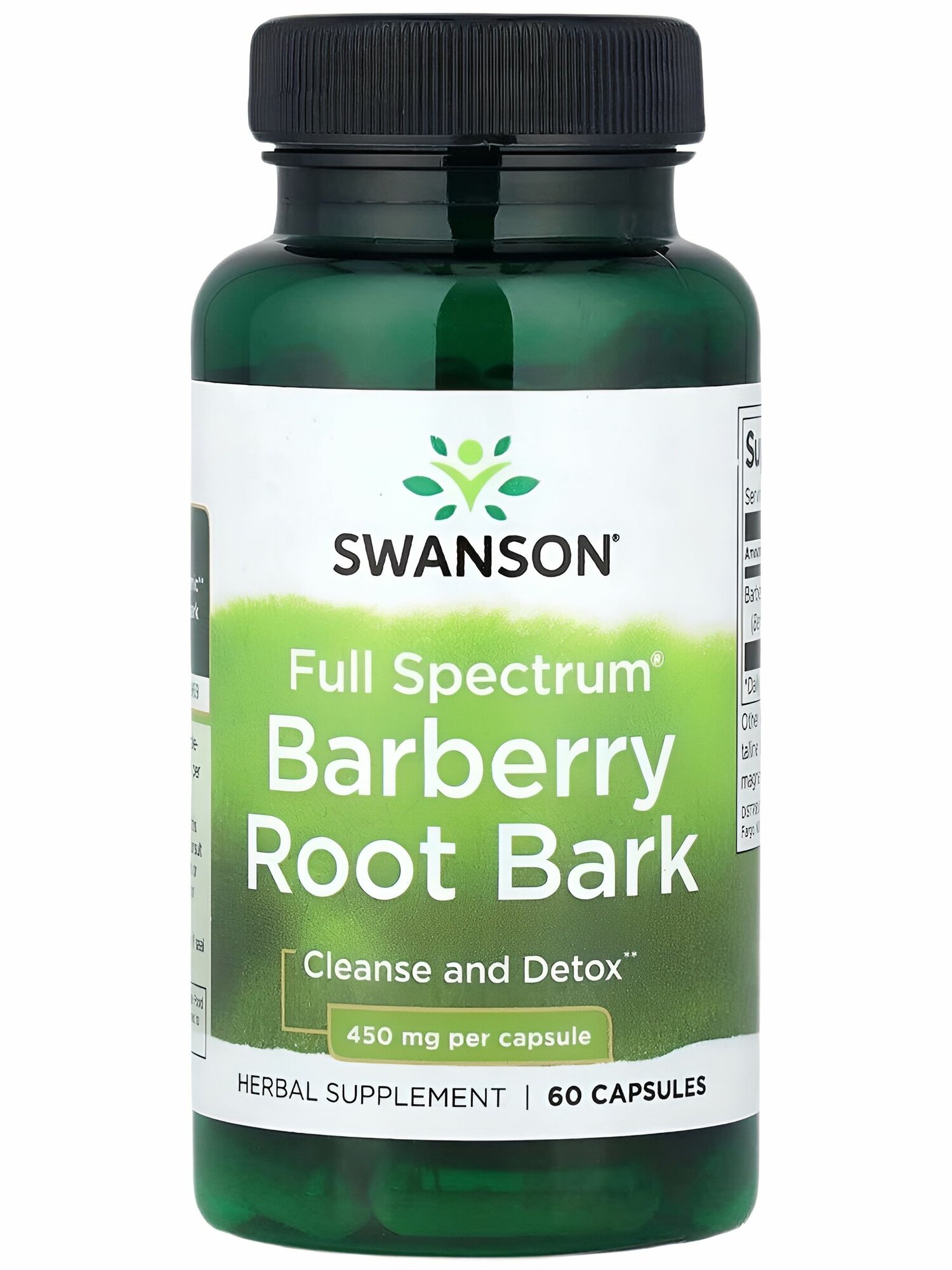 Кора барбариса, 450 мг, 60 капсул, Swanson