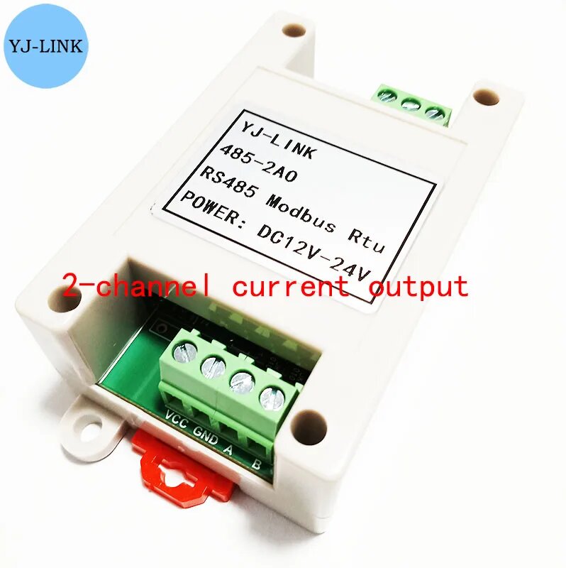 Модуль аналогового выхода RS485 Modbus RTU 0-10В 0-20мА 2ch 0-20MA