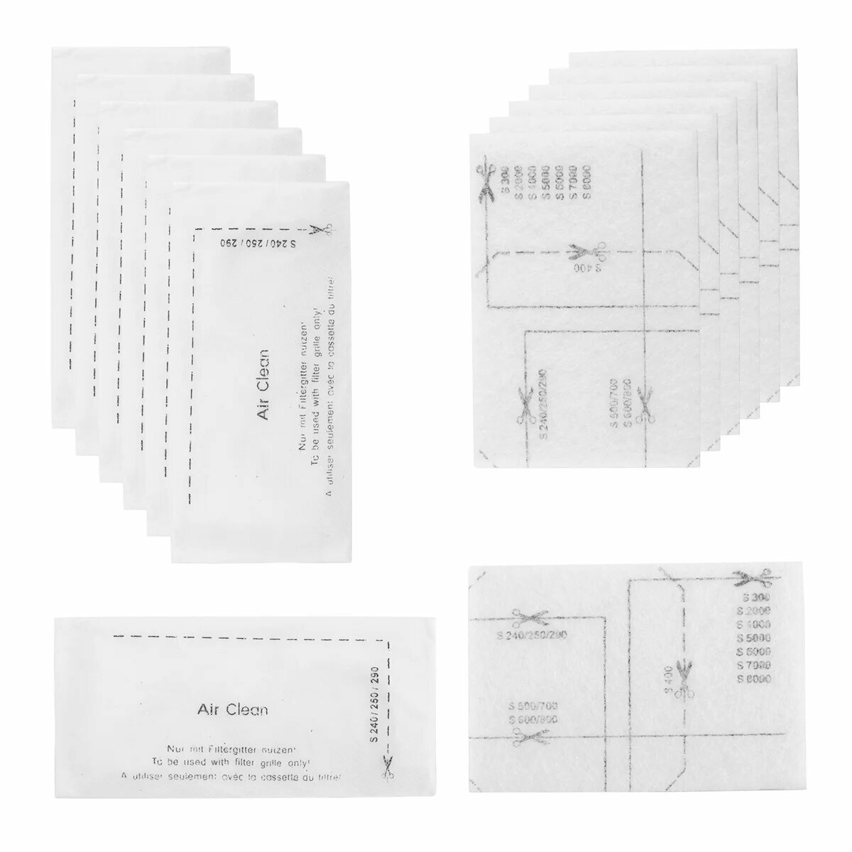 Фильтры для пылесоса Miele Complete S8340 S8360, C1 C2 C3, 12 шт, фильтровальный хлопок