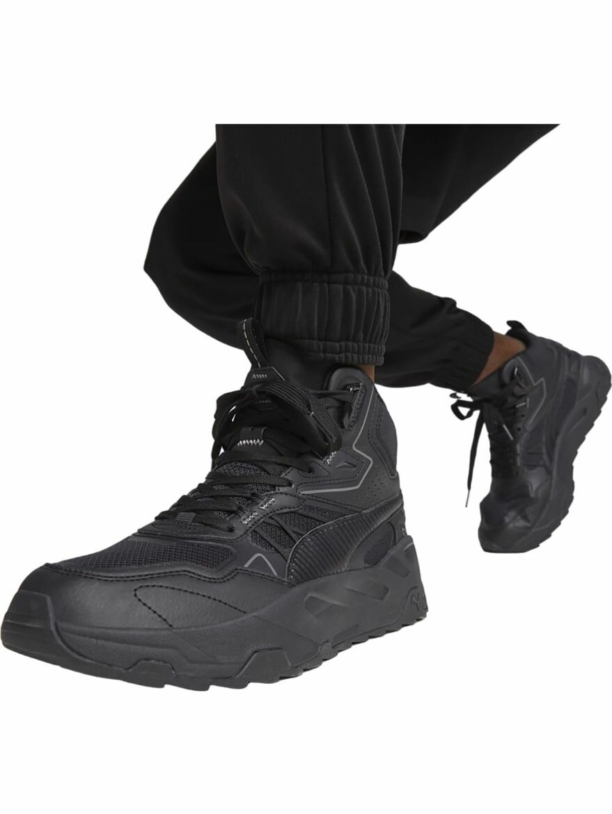 Кроссовки PUMA Trinity Mid Hybrid, полнота F, размер 6,5 UK, черный — фото 1