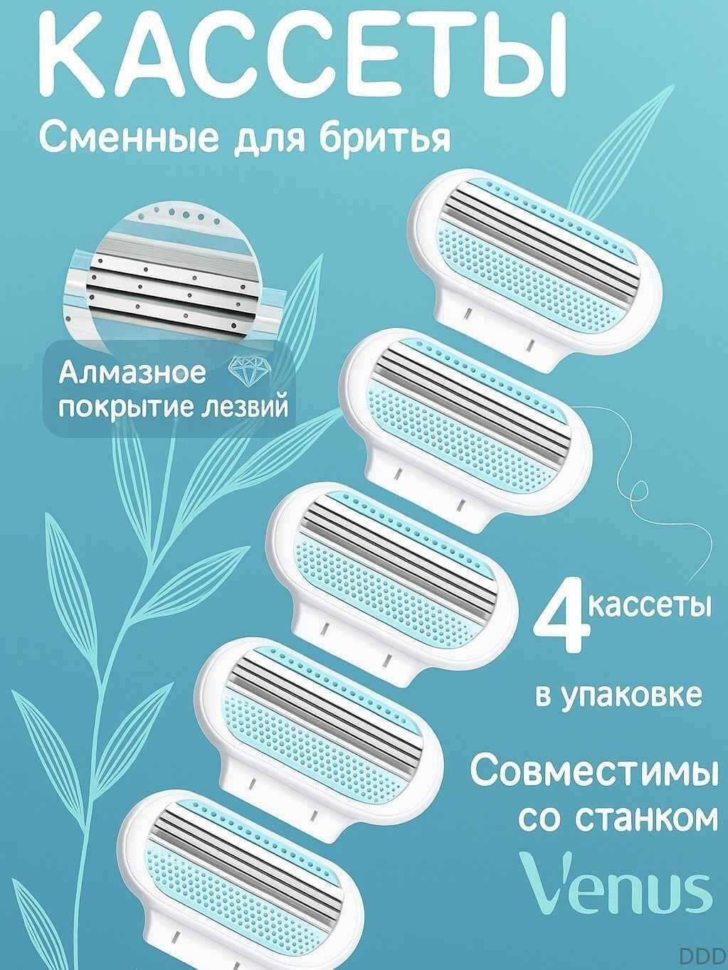 Сменные кассеты для женских бритв