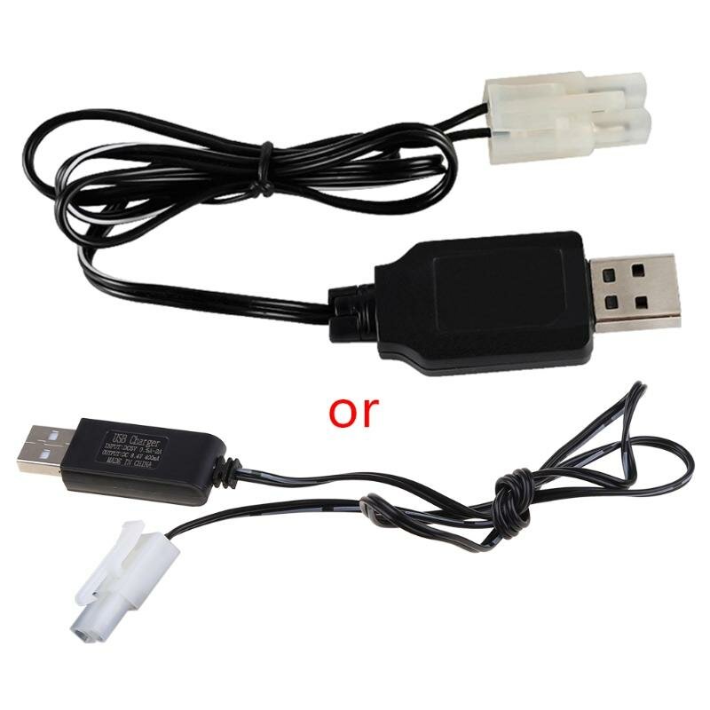 Зарядный кабель USB для аккумуляторов Ni-Cd Ni-MH 8.4V 250mA с адаптером KET-2P для игрушечных машин