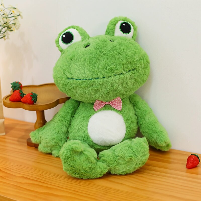 Милая и очаровательная плюшевая игрушка-лягушка с большими глазами, мягкая игрушка, детская кукла, успокаивающая кукла,