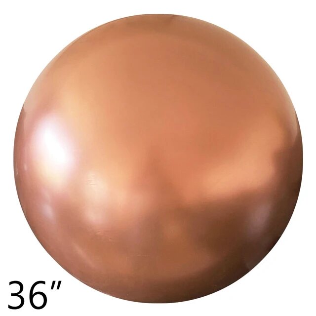 Большие 18-дюймовые и 36-дюймовые латексные металлические круглые шары для украшения свадеб, дней рождения, оптовая продажа золотых, серебряных, синих и хромированных шаров.