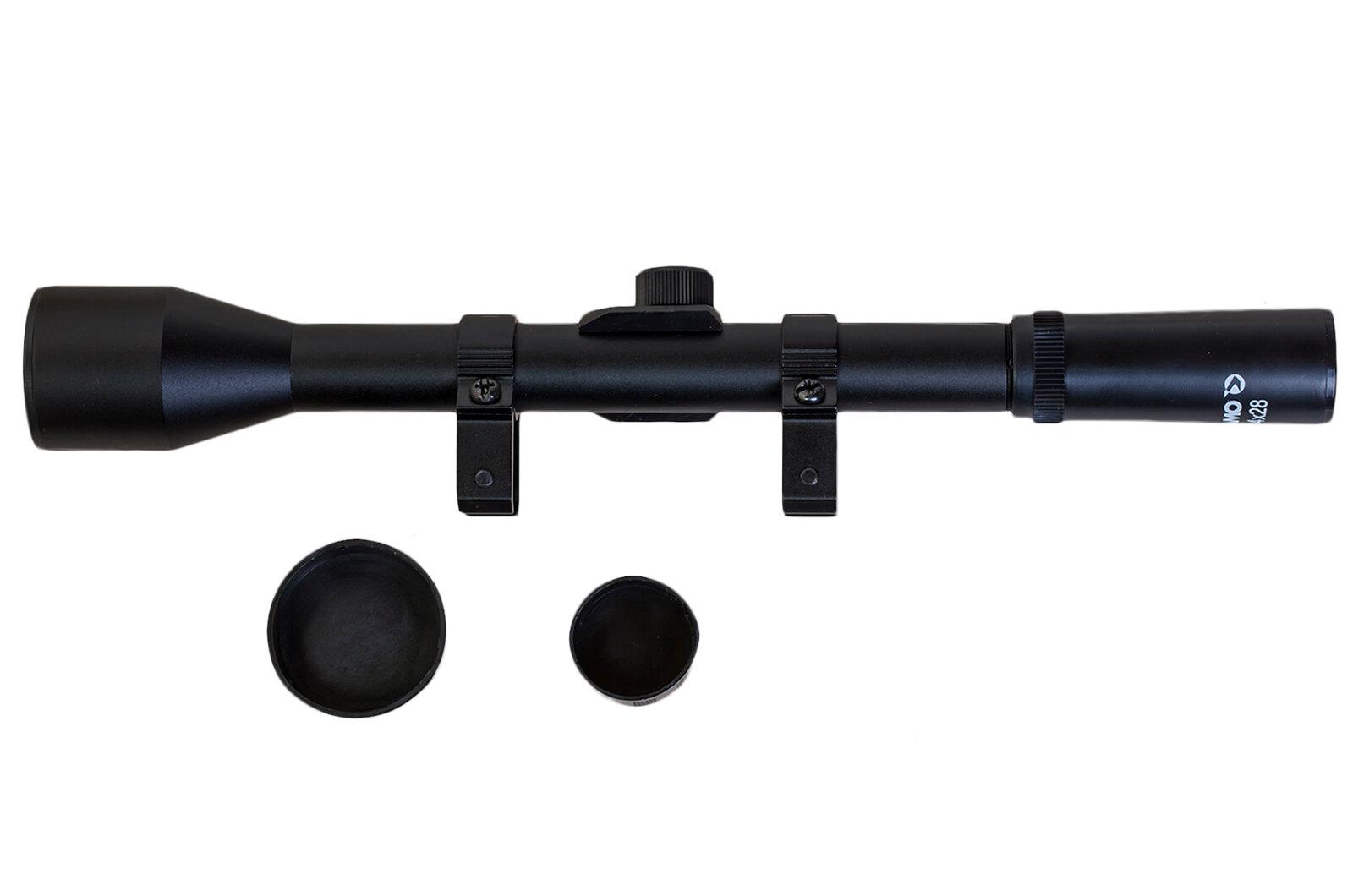 Прицел оптический Camo 4x28 металлический корпус объектив 28 мм.