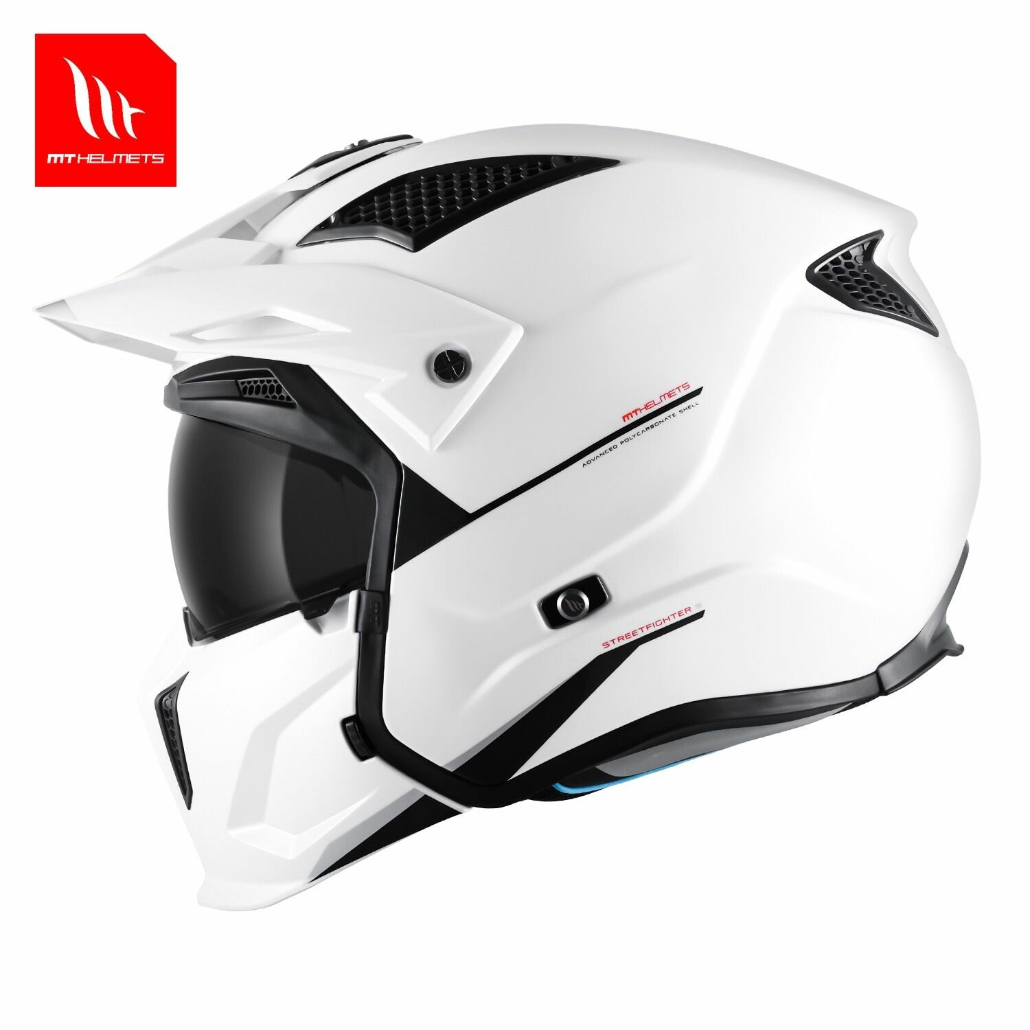 MT HELMETS Мотошлем, цвет: белый, размер: L