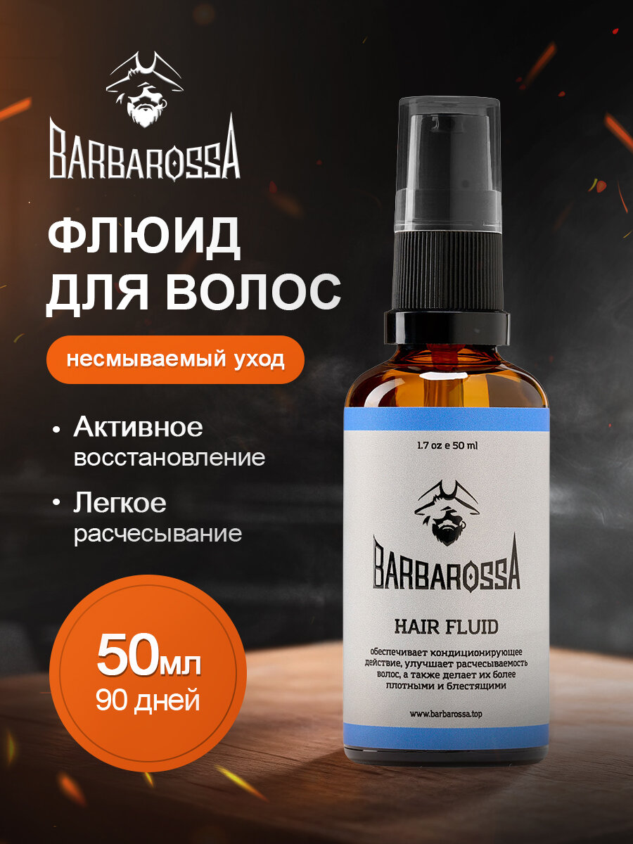 Флюид для волос несмываемый с маслом арганы, для увлажнения и гладкости, 50 мл