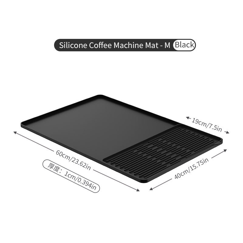 Горячая продажа SG, утолщенный силиконовый коврик для слива кофемашины, кухонный коврик для кофейни, безопасный для детей, контроль воды, нескользящий