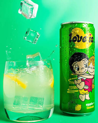 Газированный напиток Love is Apple-Lemon (Яблоко-Лимон), 330 мл х 1 шт.