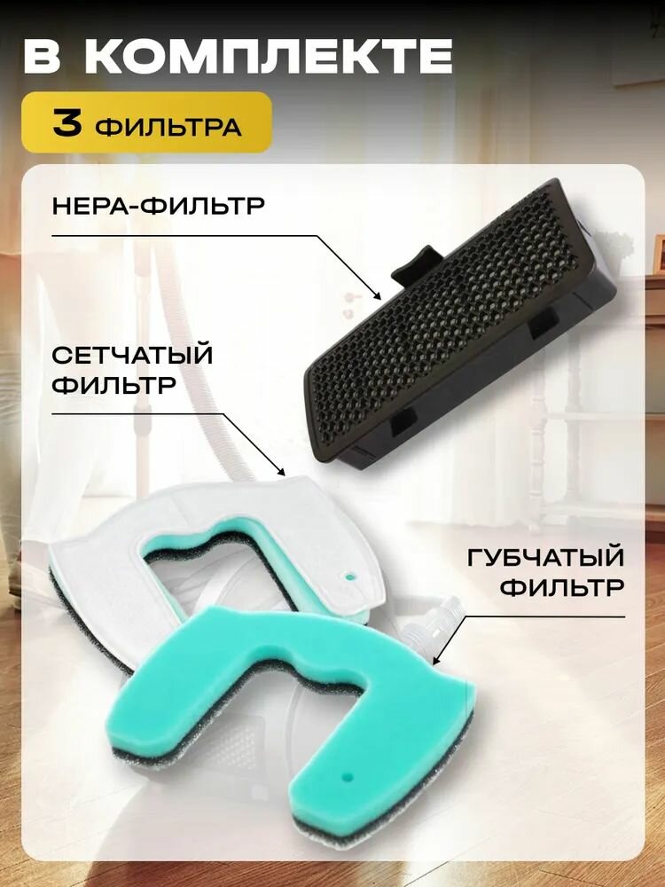 Набор фильтров для пылесоса LG MDJ63408601, MDJ63408701 серия Simple Bin Max VC53, VC42, VK75, VK76