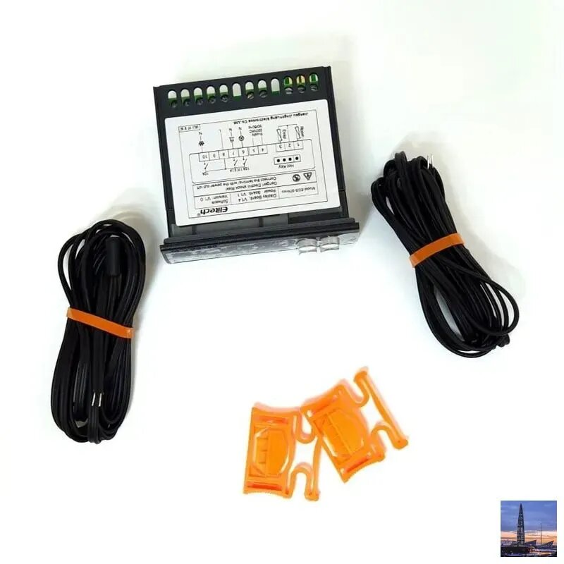 Контроллер Elitech ETC-974 для холодильного шкафа, пластиковый корпус, регулировка температуры — фото 1