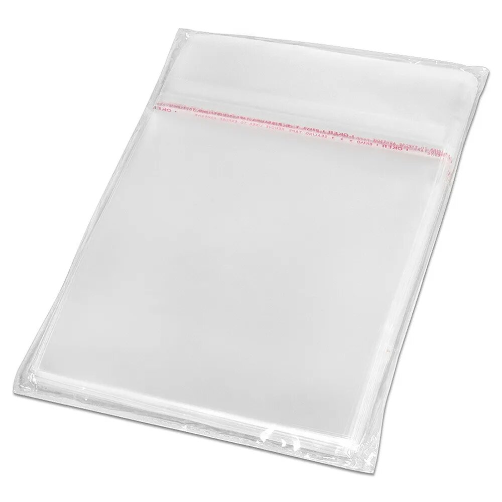 Конверт полипропиленовый прозрачный для упаковки коробки Blu-Ray Box, 200 шт