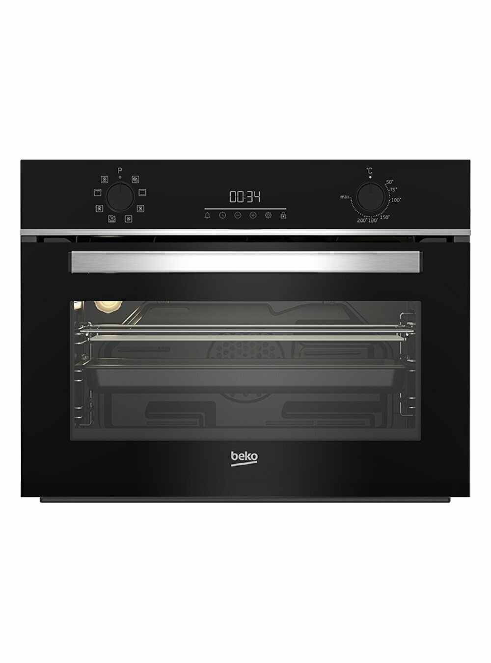 Духовой шкаф BEKO BBCM13300X, нержавеющая сталь, комбинированная установка