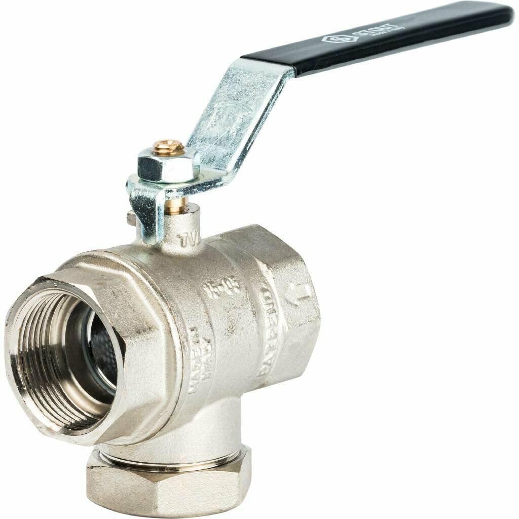 Кран шаровой STOUT SVF 0001 000032 с фильтром 1 1/4