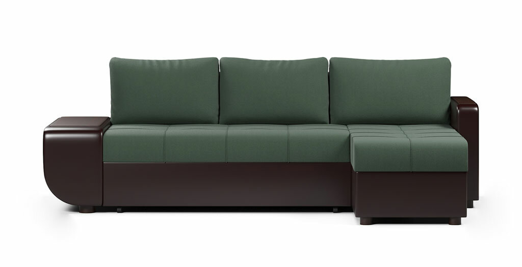 Угловой диван-кровать Атланта со столиком, механизм Еврокнижка, 245х155х90 см, диван угловой, с ящиком для белья