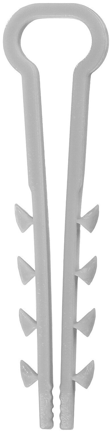 ЗУБР ДХ-П 10 мм, дюбель-хомут для плоского кабеля, нейлон, 100 шт (30912-10)